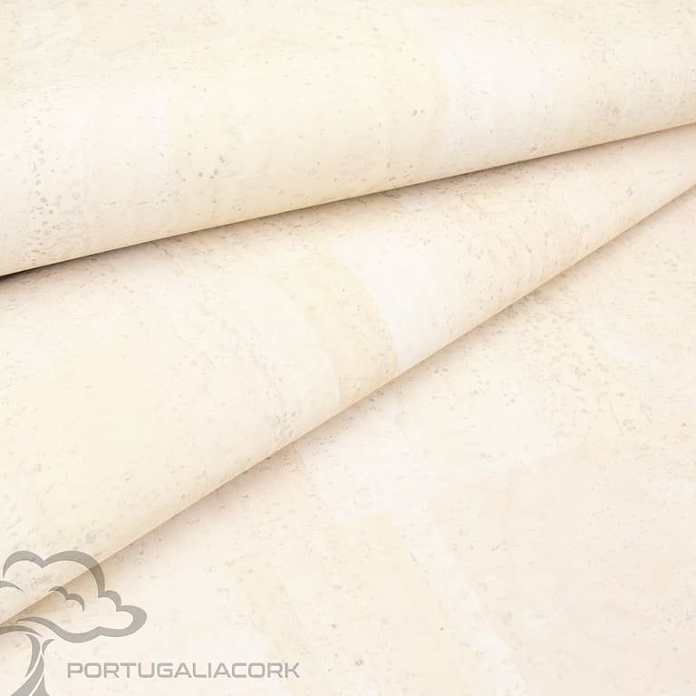Cork leather White - sustainable, vegan cork fabric
